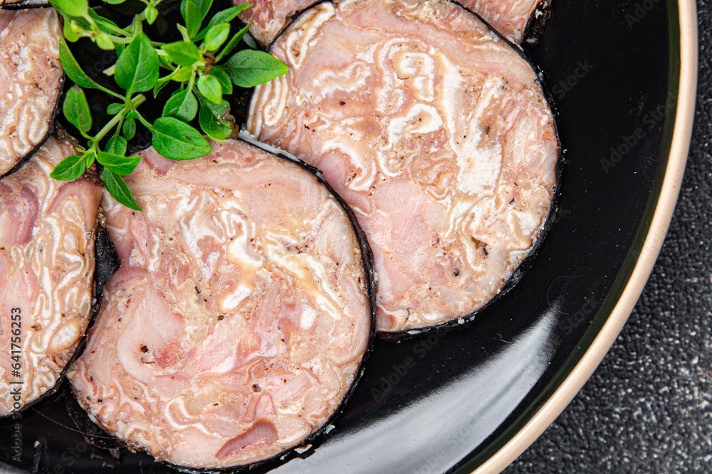 offal meat sausage pork Andouille (pork stomach, pork neck, offal) meal ...