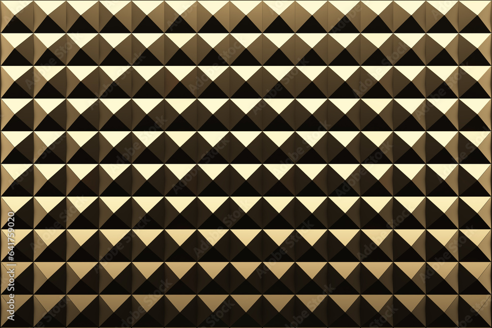Gold spikes square studs. seamless pattern vector 3d rendering ...