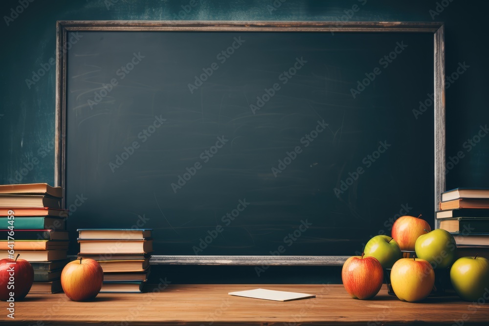 blank classroom blackboard in a class room, space for text - school ...