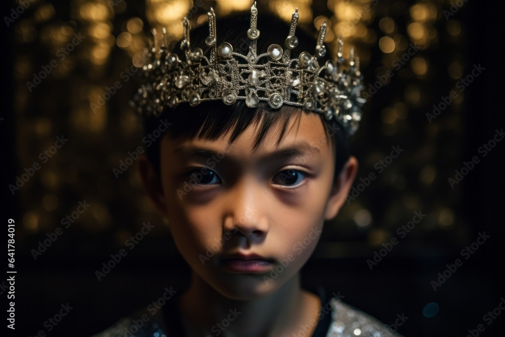 Close-up portrait photography of a merry boy in his 30s wearing a ...