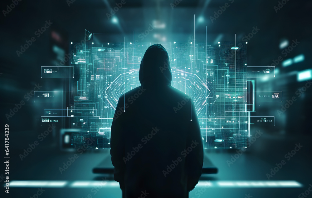 Anonymous hacker. Concept of cybercrime, cyberattack, dark web. Stock Photo | Adobe Stock