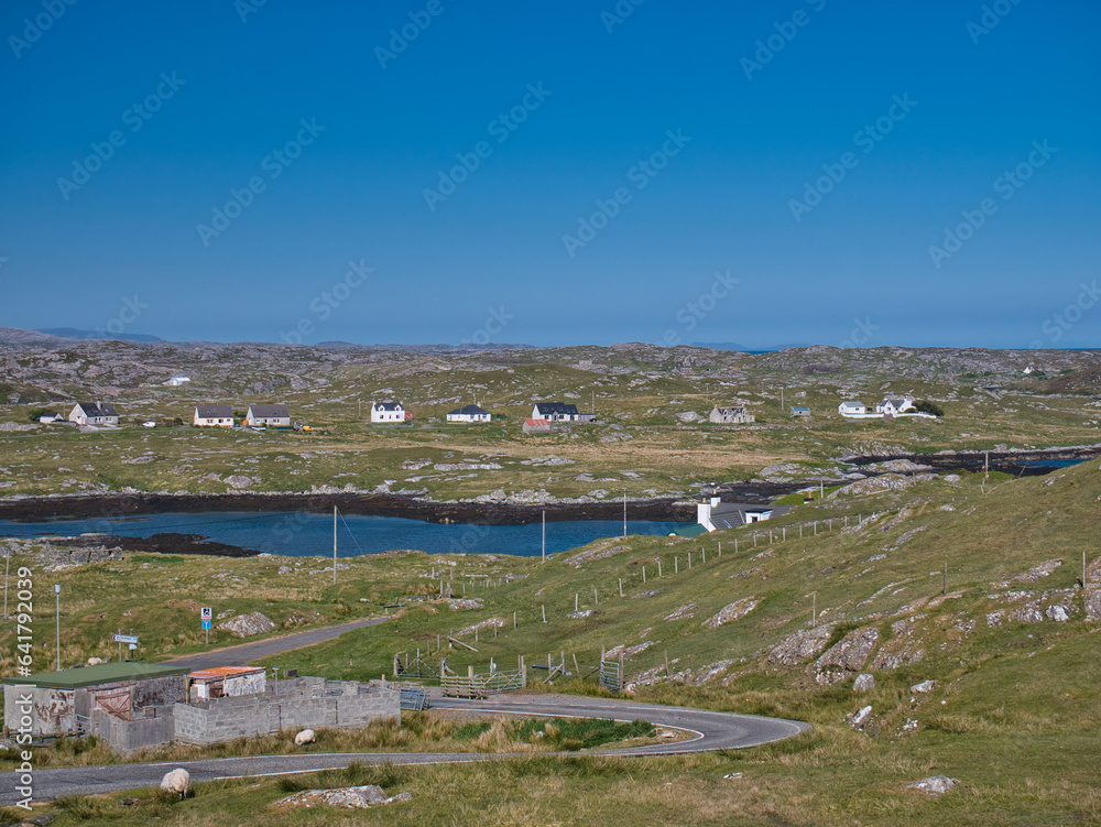 Remote communities in the rugged Golden Road area of East Harris in the ...