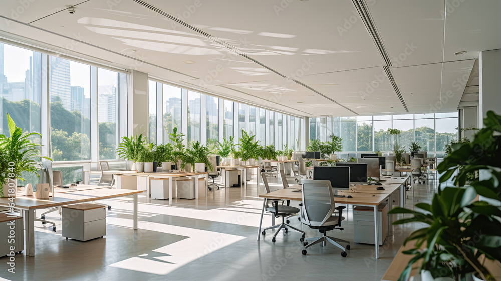 modern natural material and creative design working space working room ...