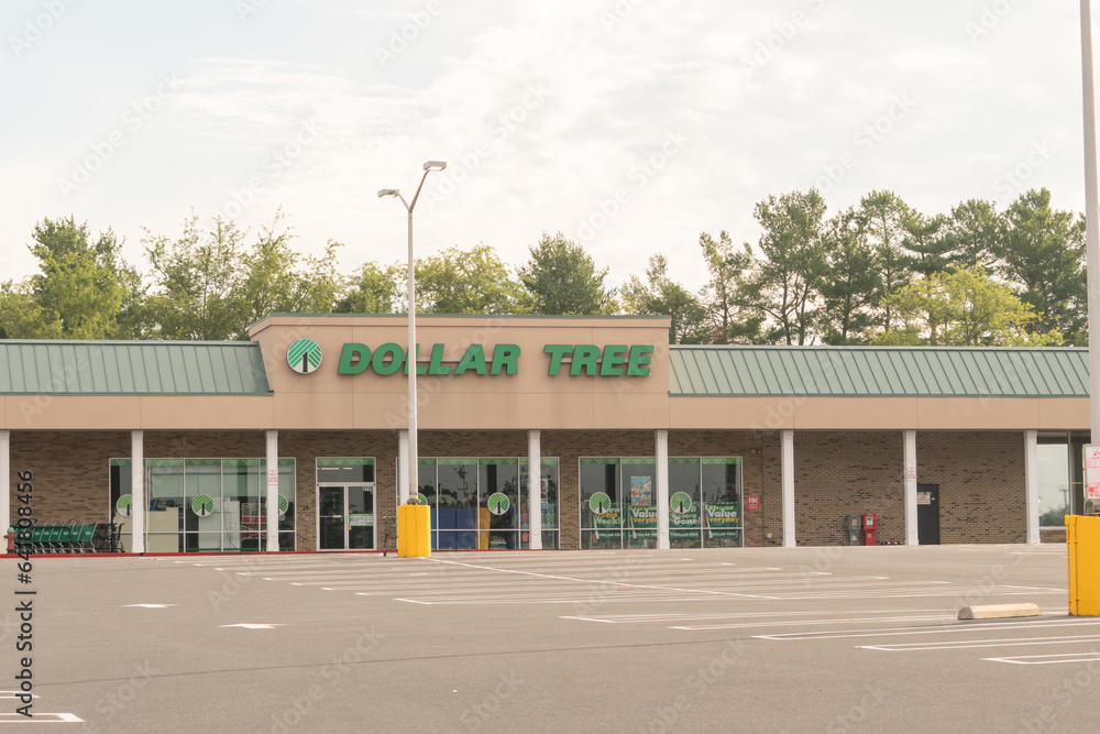 Waynesboro, VA US - July 2, 2023: Main entrance to Dollar Tree store ...