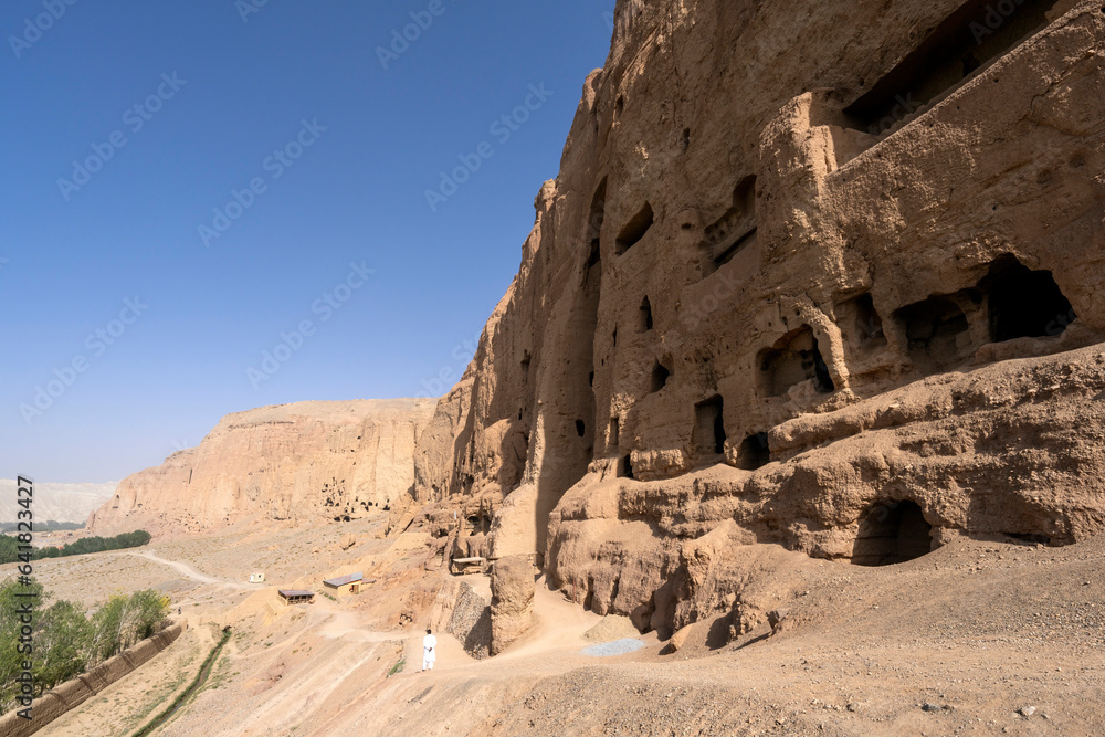 Buddhas of Bamiyan, were two 6th-century monumental statues carved into ...