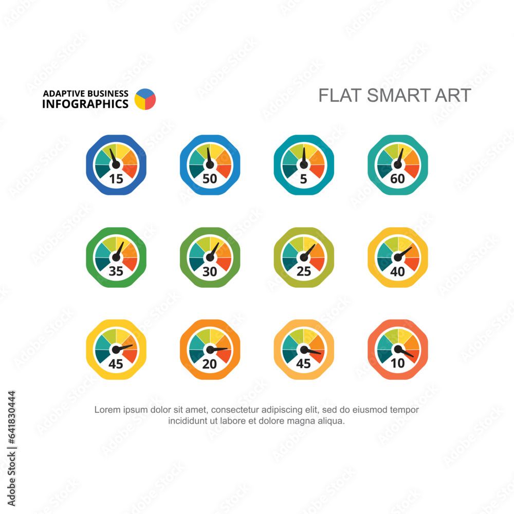 Gauges for customer satisfaction rating vector illustrations set ...