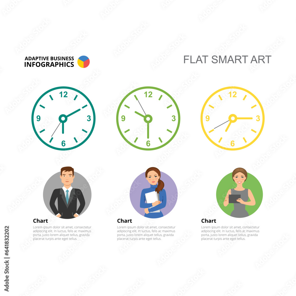 Workers with clocks as schedule symbol vector illustration. Cartoon ...