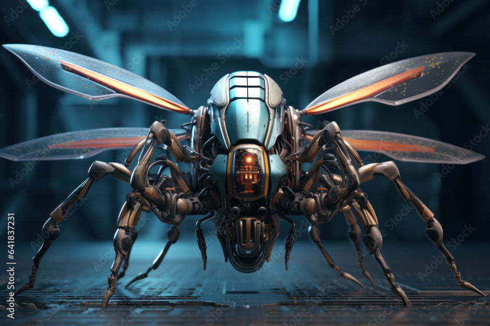 Bionic bee flying, transclucent wings, Robotic bug, robotic bee, wasp ...