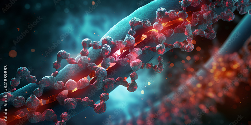 Cell division or cell connection, the microbiological process of ...