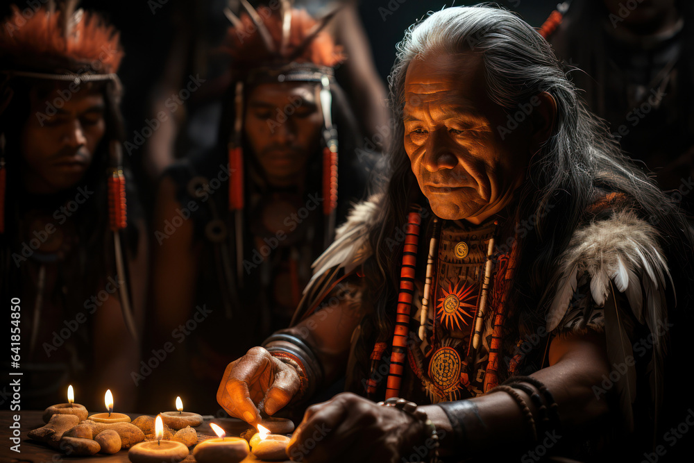 Unchanged Traditions. Indigenous ceremony with unaltered rituals passed ...