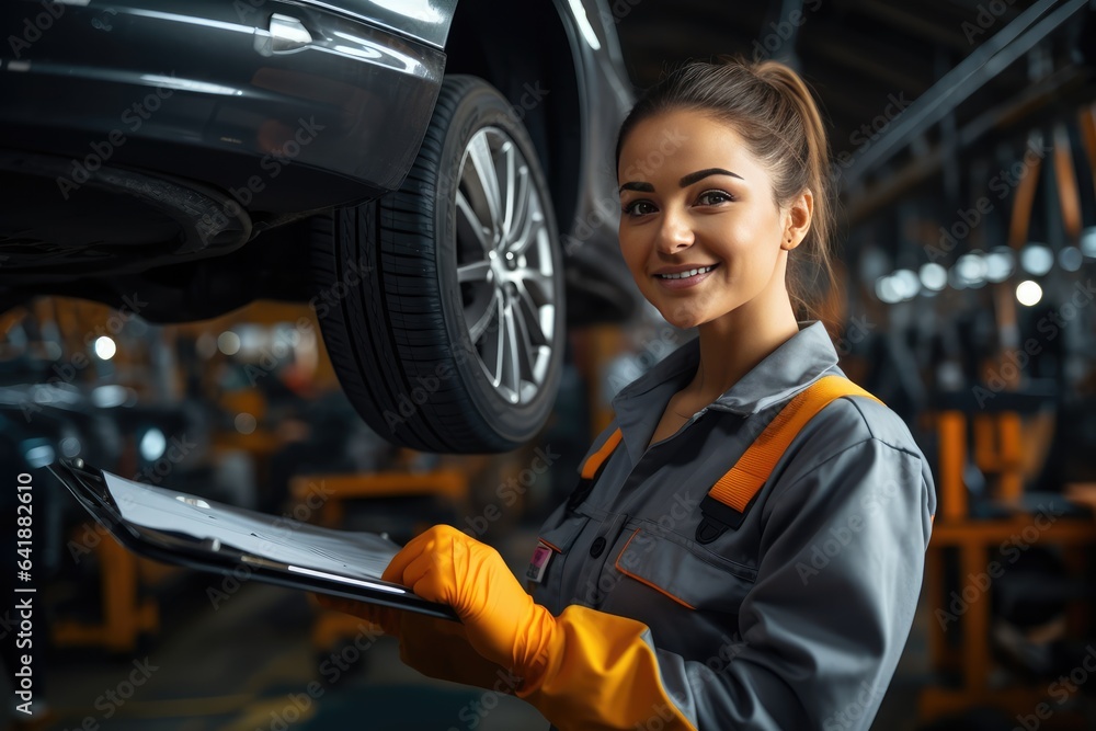 Mechanical engineer working on his electric stuff in a workshop. Stock ...