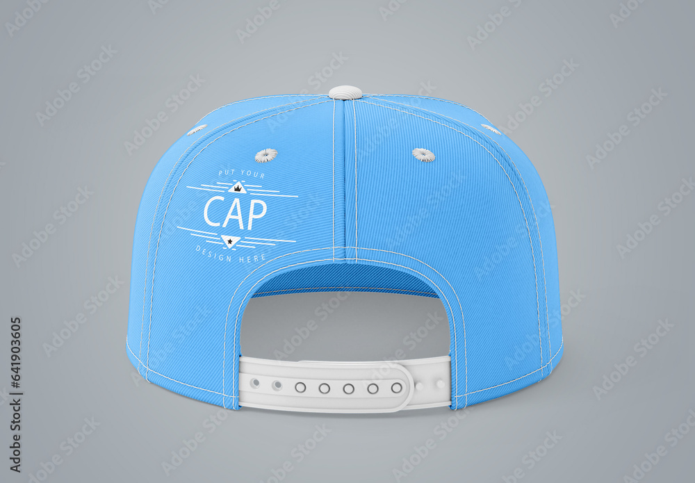 Cap Mockup with Plastic Snap Closure Stock Template | Adobe Stock