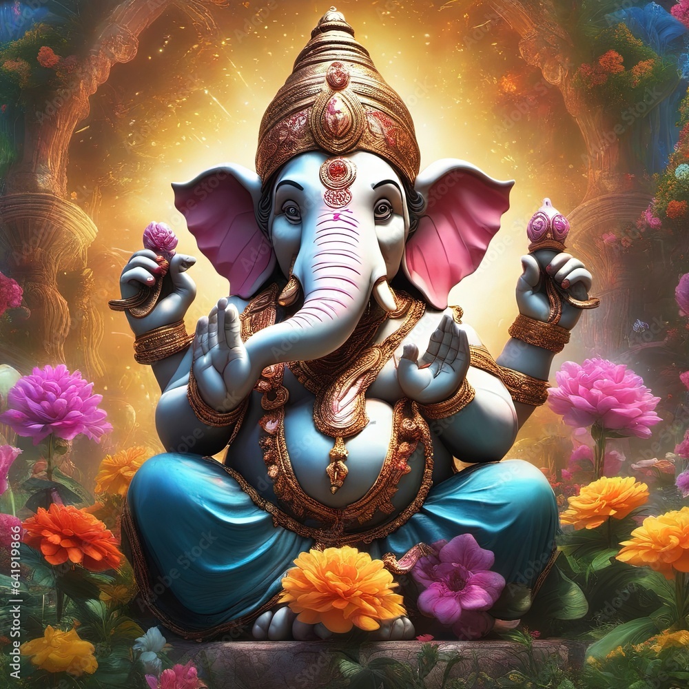 Foto de hindu Loard Ganesh Ji Generative AI , Ganesh Chaturthi ...