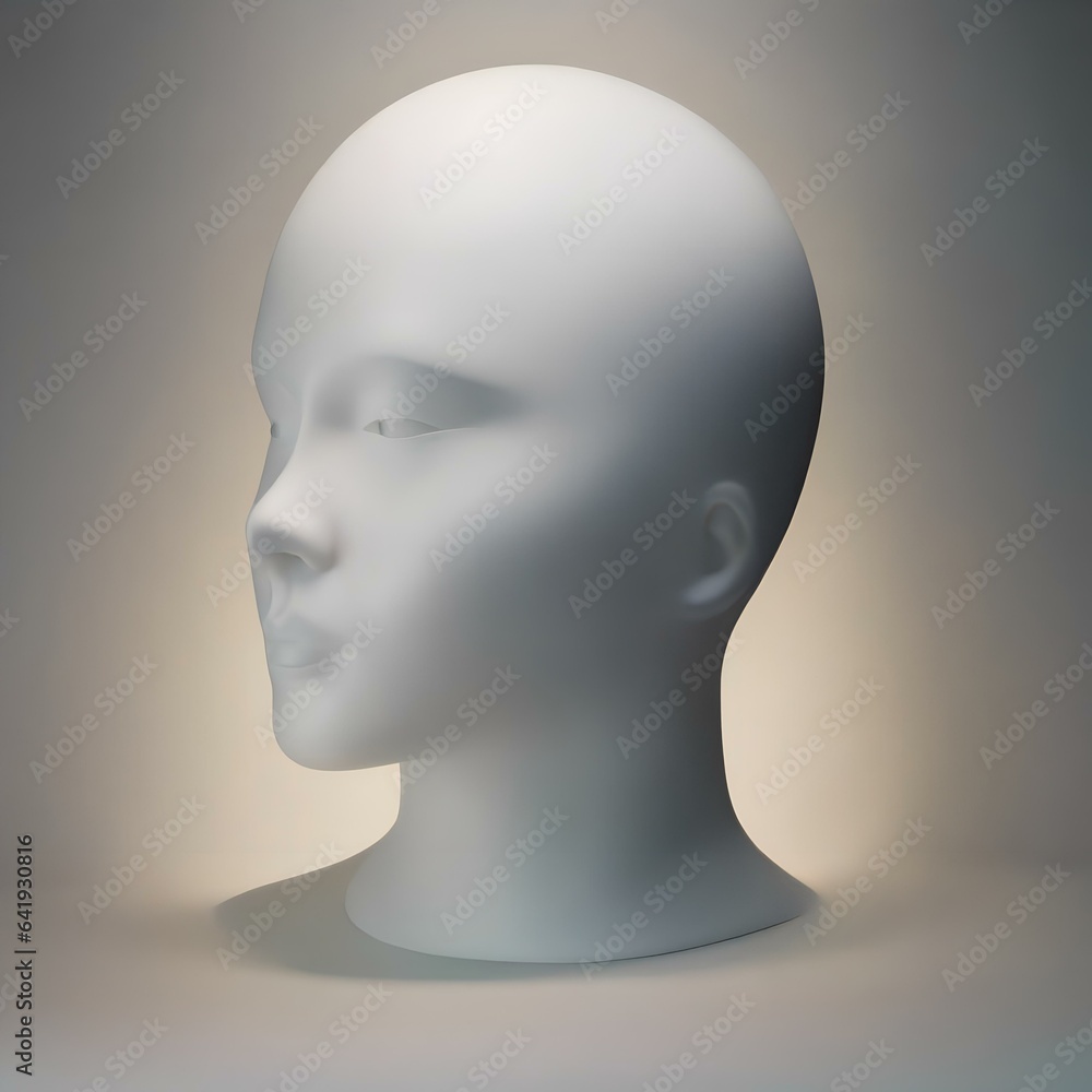 A virtual mask revealing the duality of human identity in the digital ...