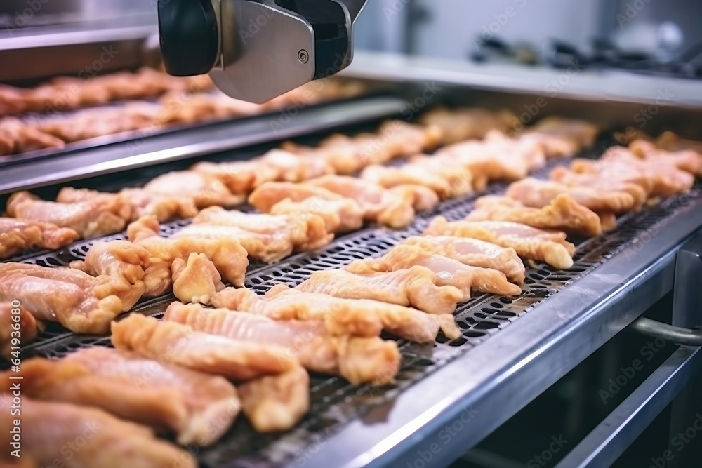 Poultry farm for the production of chicken meat. Industrial production ...