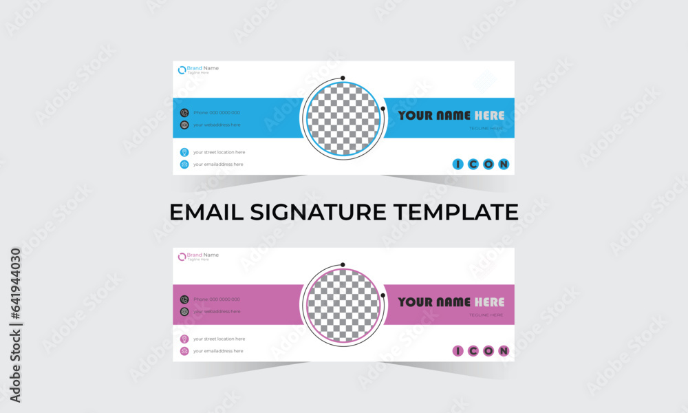 Corporate Email Signature Business email signature with an author photo ...