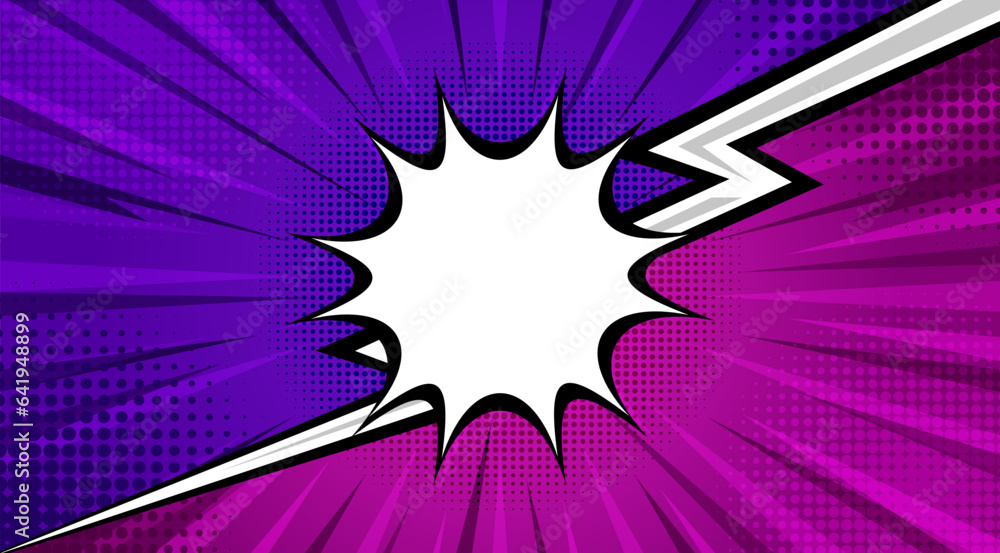 Cartoon comic background. Fight versus. Comics book colorful ...