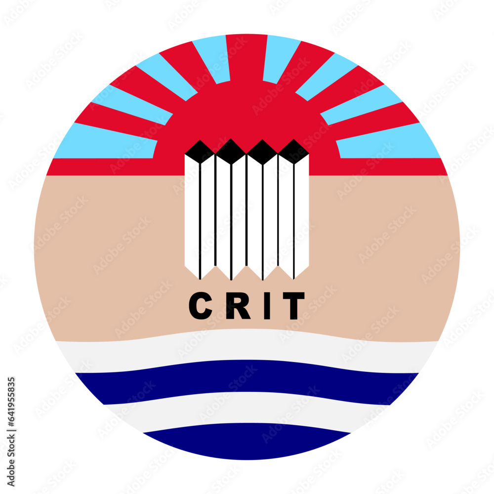 Circle badge Indian flag Colorado River Indian Tribes vector ...