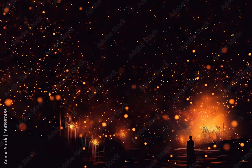 glow hot sp background heat abstract effect isolated orange spark ...