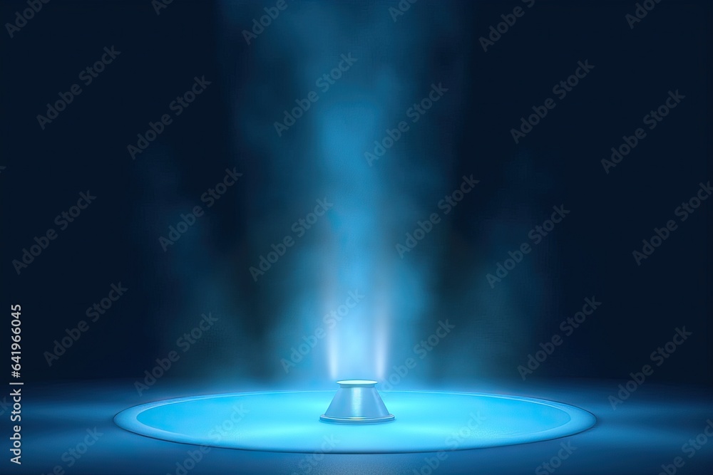 concert level spotlight top dais smoke spotlight scene podium illumin ...