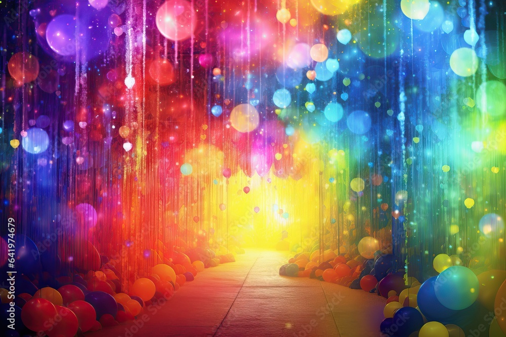 night colours abstract blur light orange glistering black rainbow ...