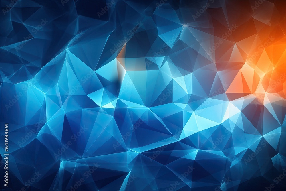 triangle pattern technology concept structure low network mesh ...