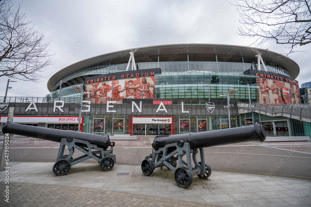 Emirates football stadium home of Arsenal football club in London ...