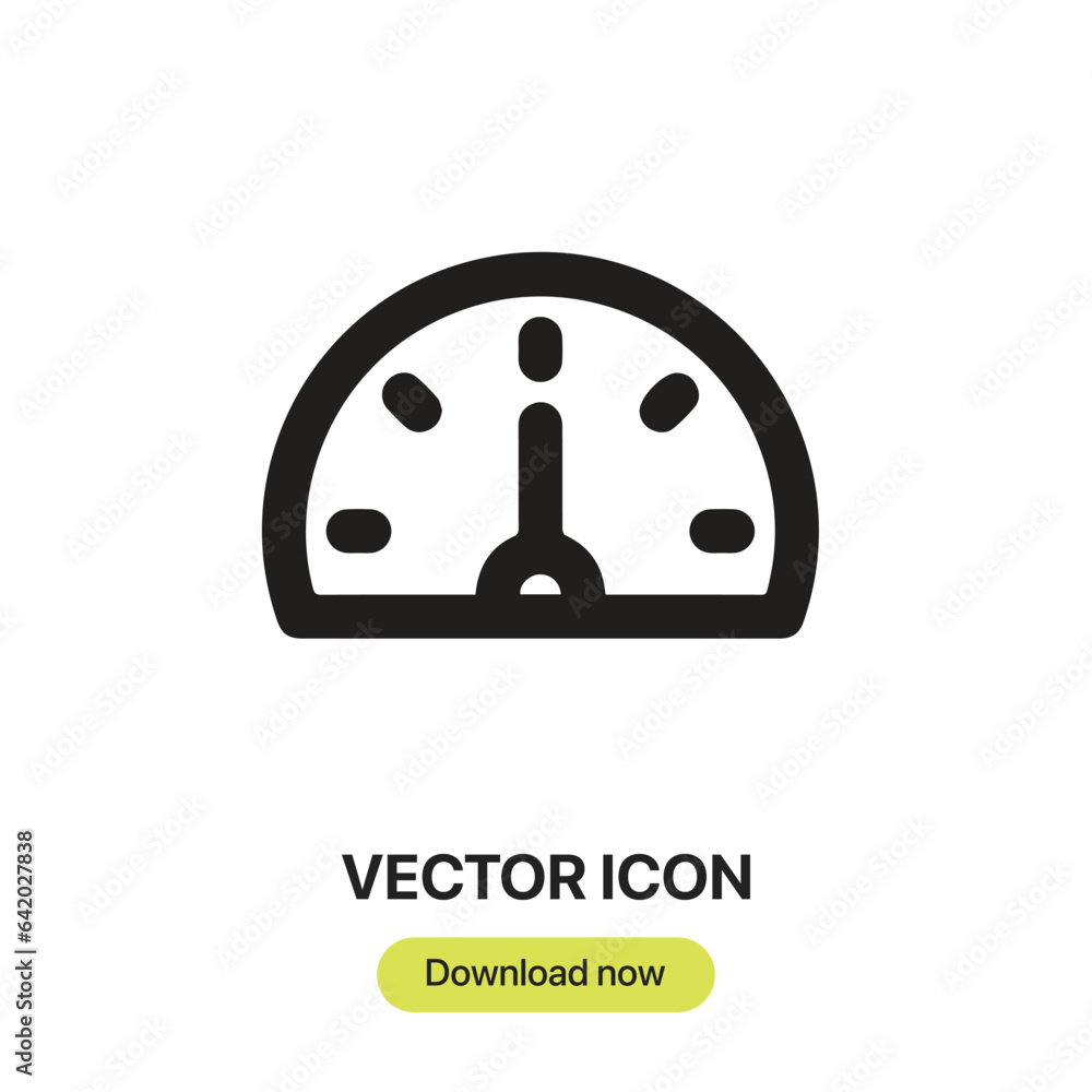Dashboard icon vector. Linear style sign for mobile concept and web ...