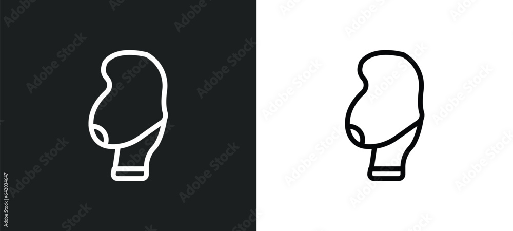 body shaming icon isolated in white and black colors. body shaming ...