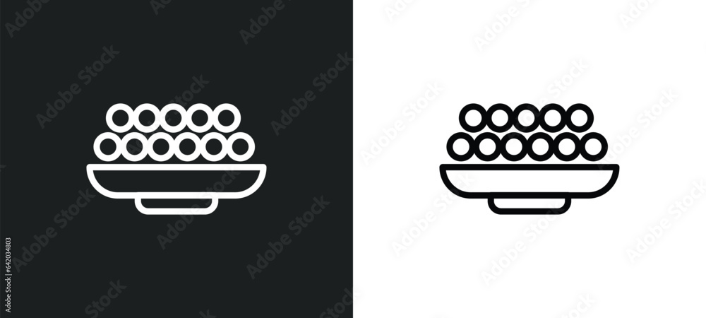 indian sweets icon isolated in white and black colors. indian sweets ...