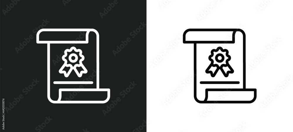 legal paper icon isolated in white and black colors. legal paper ...