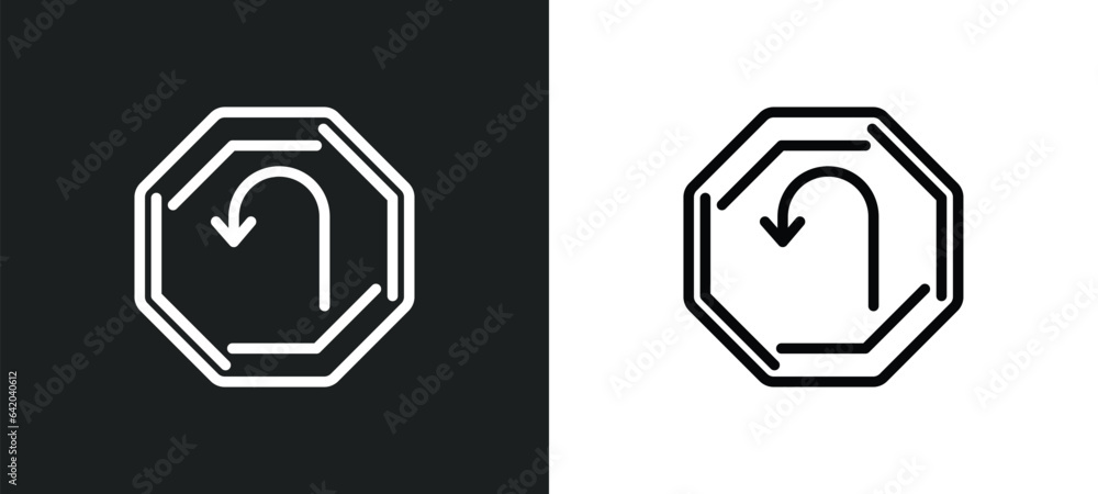 left hair pin icon isolated in white and black colors. left hair pin ...