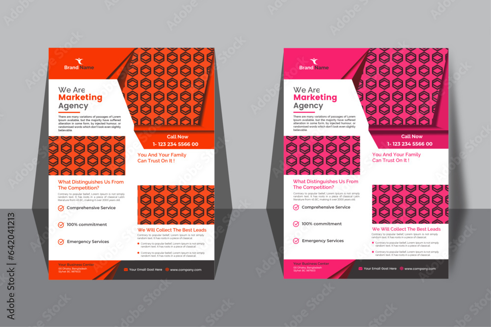 Corporate business flyer Book Release flyer flyer in A4 with colorful ...