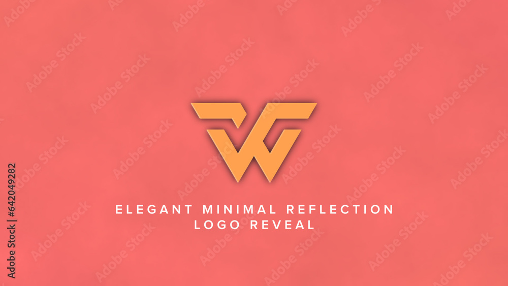 Elegant Minimal Reflection Logo Reveal Stock Template | Adobe Stock