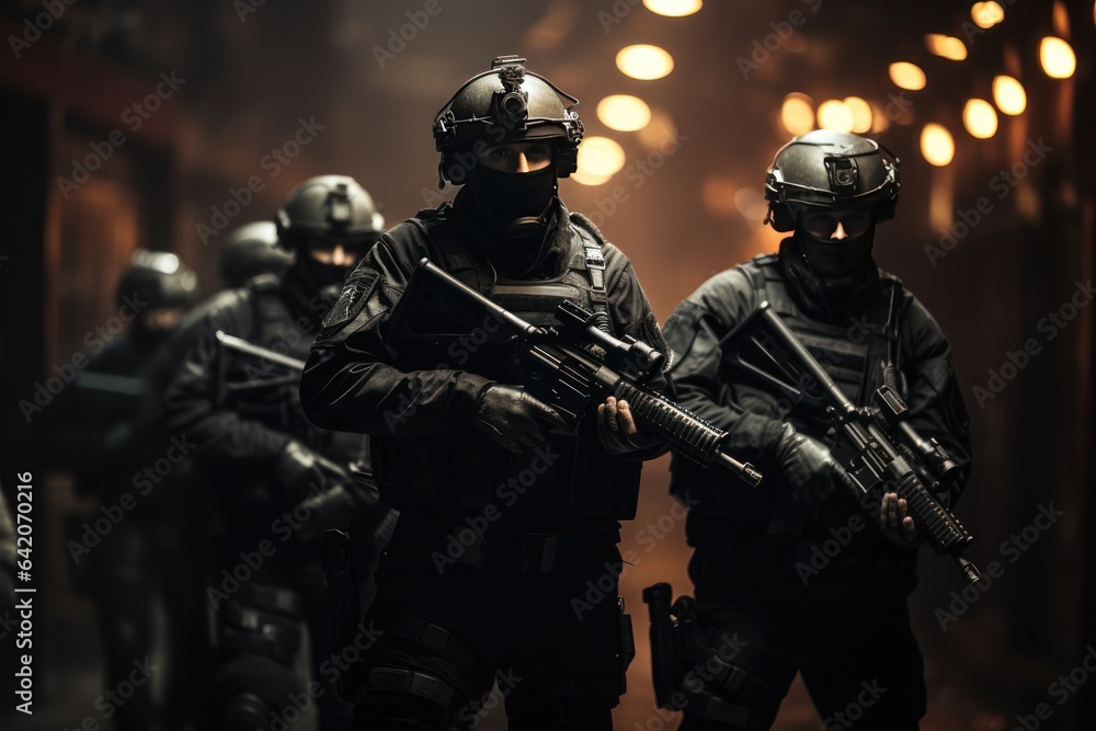 Foto de Swat forces. SWAT officer in full tactical gear.. SWAT. Police ...