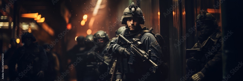 Swat forces. SWAT officer in full tactical gear.. SWAT. Police. Special ...