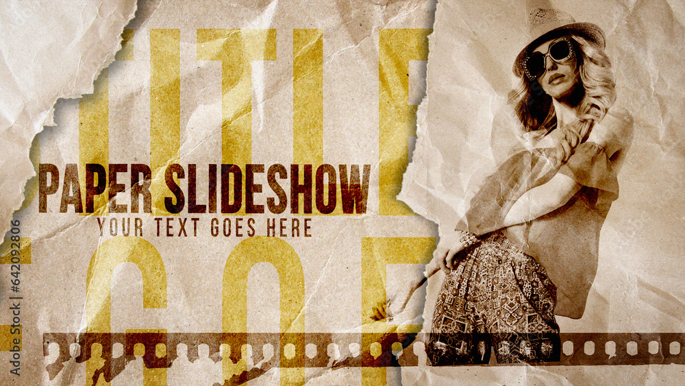 Paper Slideshow Stock Template | Adobe Stock