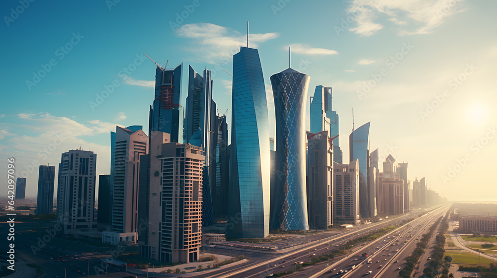 Doha in Qatar vision 2030 Stock Photo | Adobe Stock
