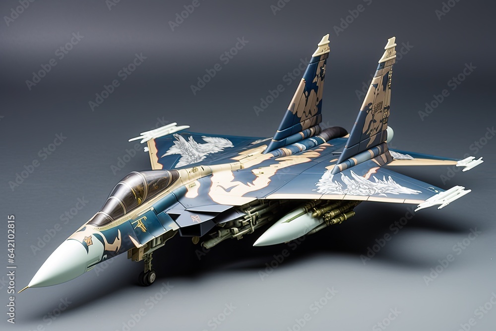 F-15 Eagle with Canards in Blue Camouflage Scheme: A Majestic Fighter ...