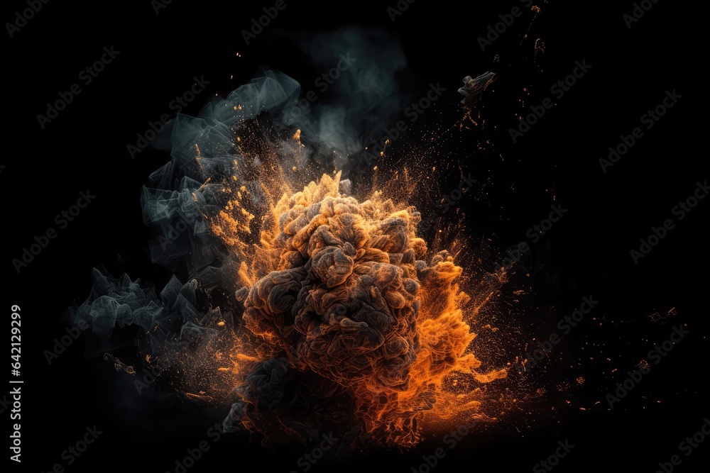 burning fiery hot blaze background with special effect generative ai ...