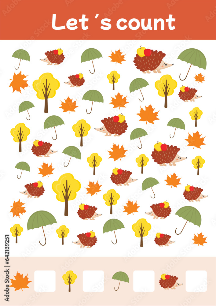 Worksheet for school kids. Math counting to twenty game for children ...