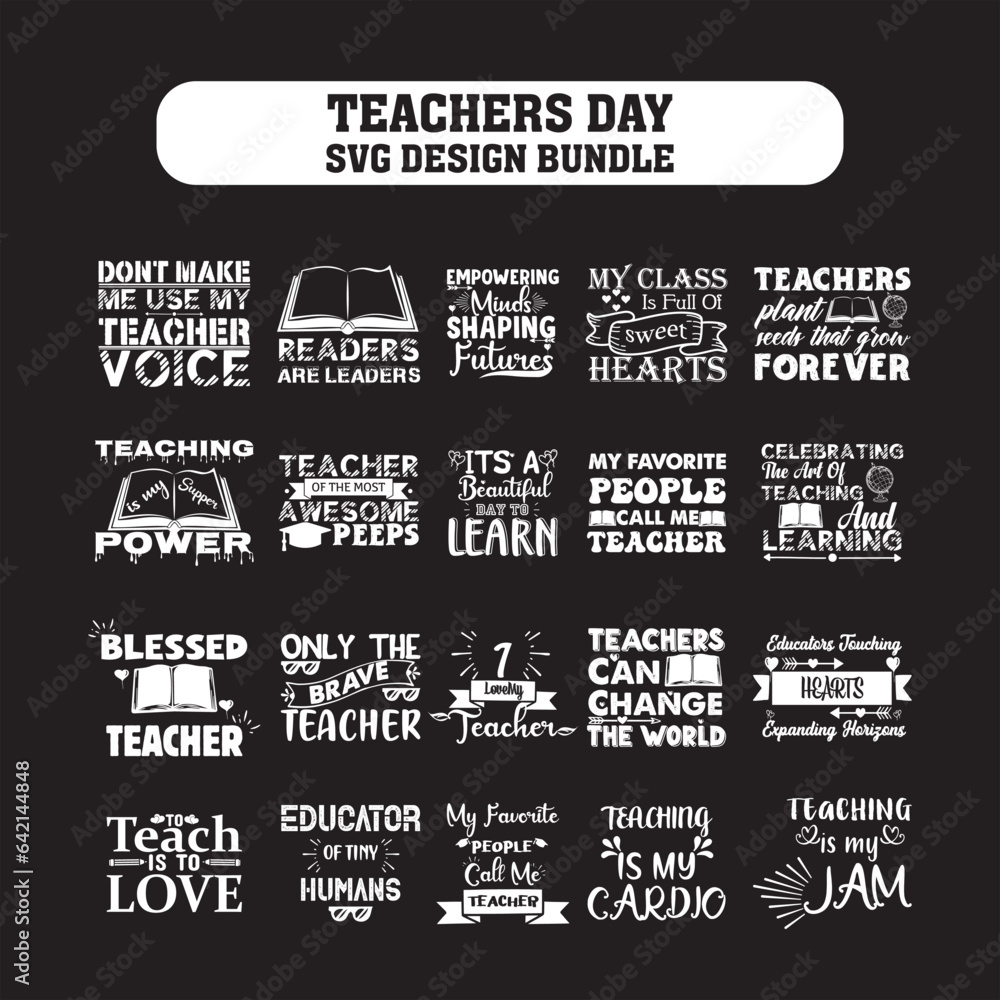 Teacher Vector Design Bundle ,Teacher Svg Bundle, sublimation,Teacher ...
