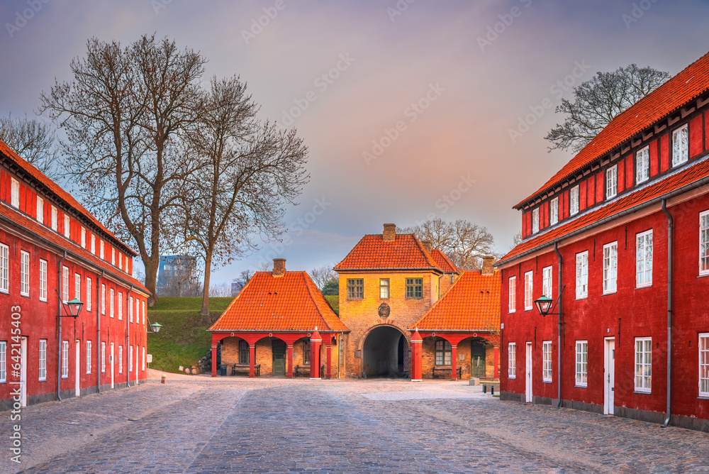 Copenhagen, Denmark. Kastellet citadel, one of the best preserved ...