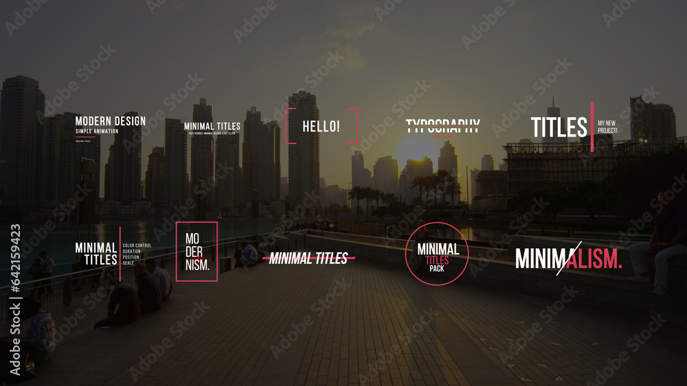 Minimal Titles Stock Template | Adobe Stock