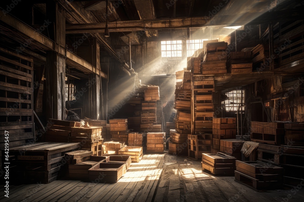 Old warehouse reveals history in dusty boxes and forgotten tools ...