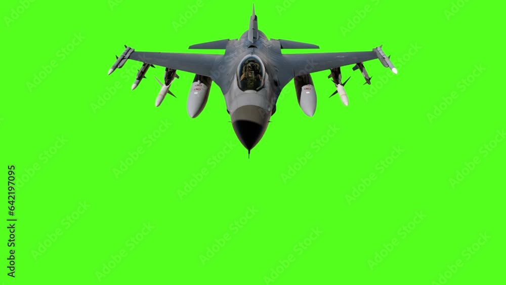 Green screen video of a fighter jet flying Stock Video | Adobe Stock