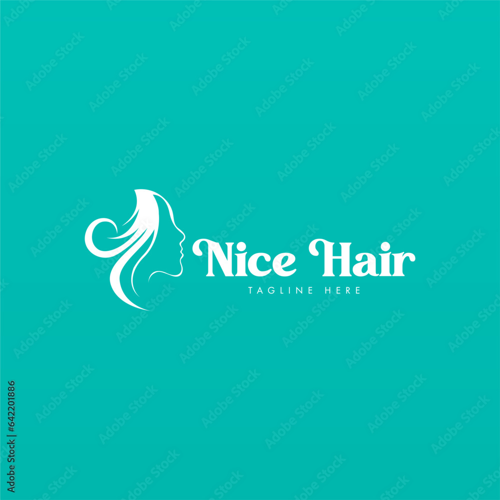 Women hair logo design concept. Hair logo template. Hair fashion logo ...