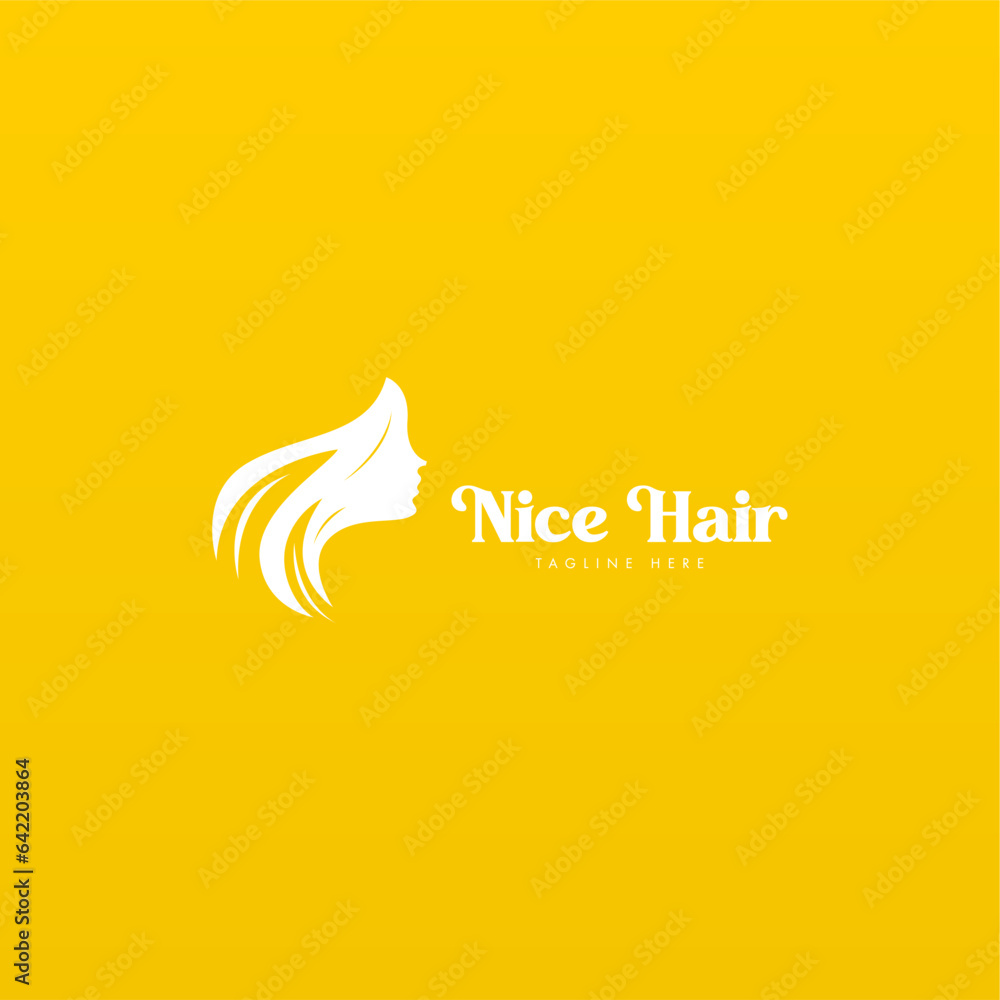 Women hair logo design concept. Hair logo template. Hair fashion logo ...