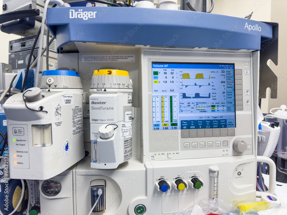 Chicago, IL, USA, Sept.1 2023, Dräger logo against a clean white ...