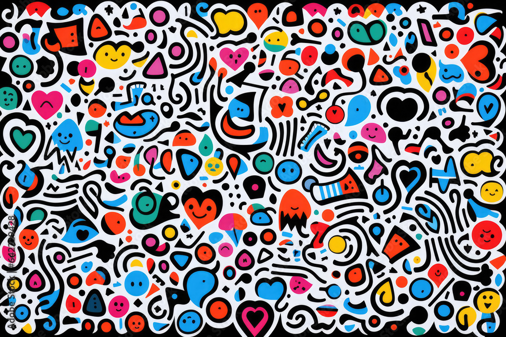 Stylish geometric shapes of various forms and bold, abstract motifs ...